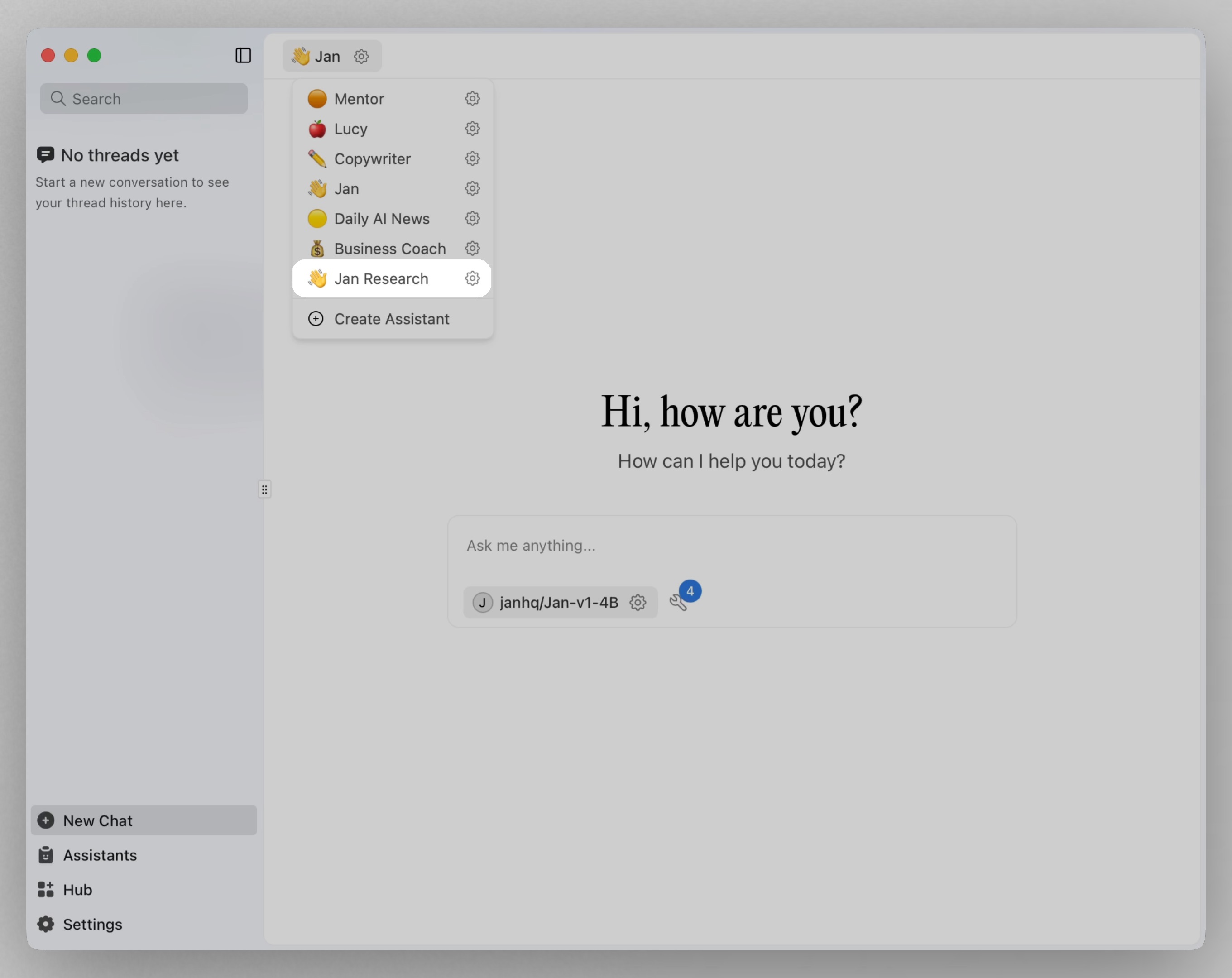 Jan - Jan v1 for Deep Research: System Prompts & Setup Guide